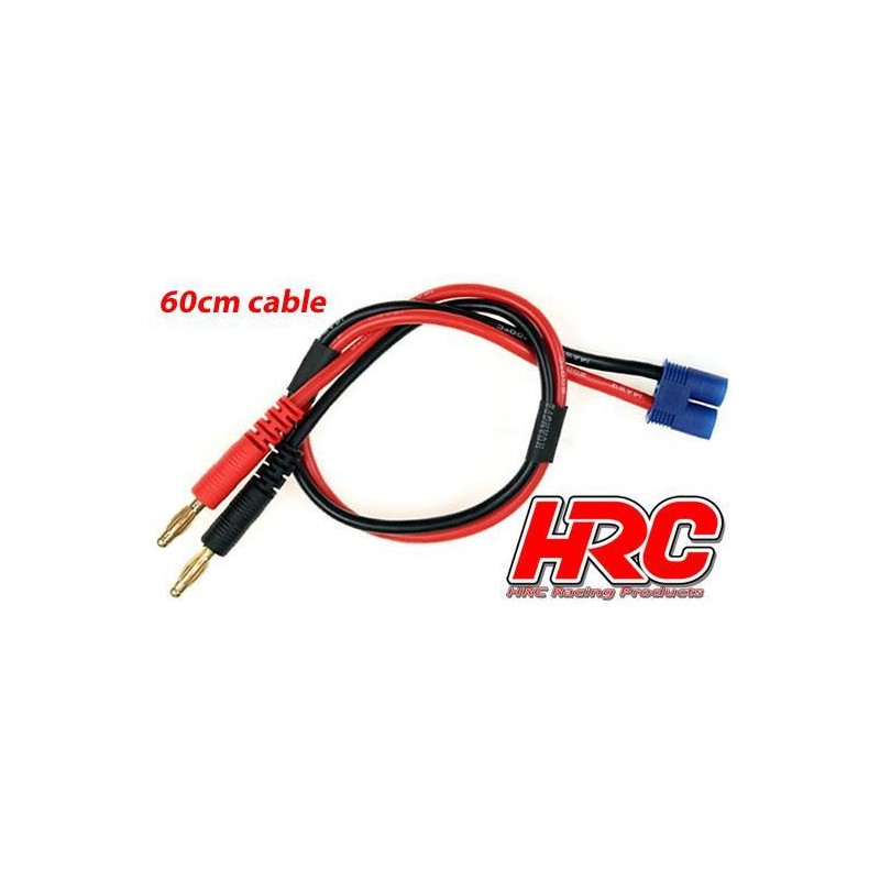 CÇ½ble de charge - dorÇ¸ - 4mm Bullet Çÿ EC3 - 600mm - Gold